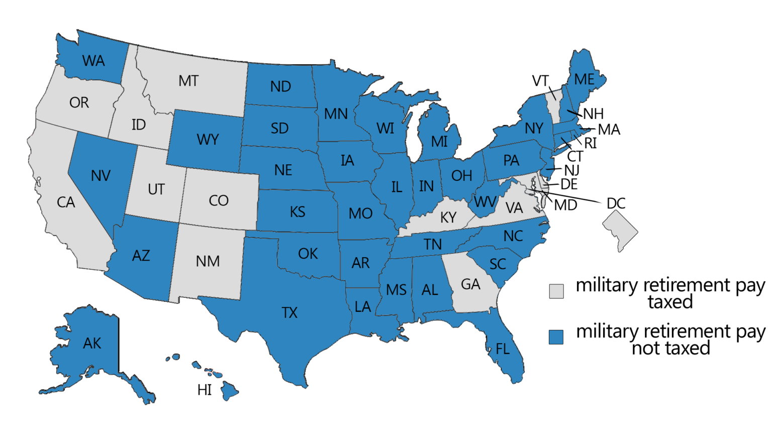 2025 State Taxes On Military Retirement Pay