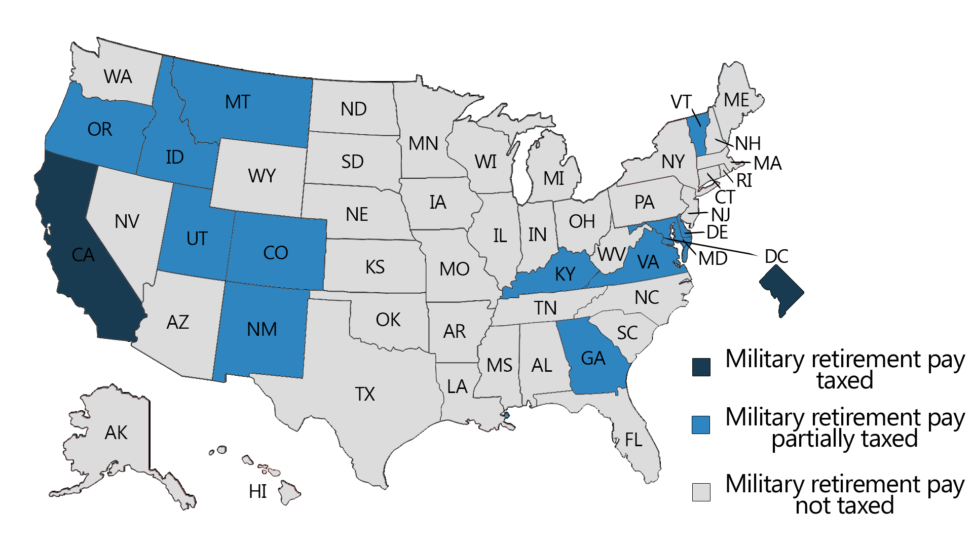 2025 State Taxes On Military Retirement Pay